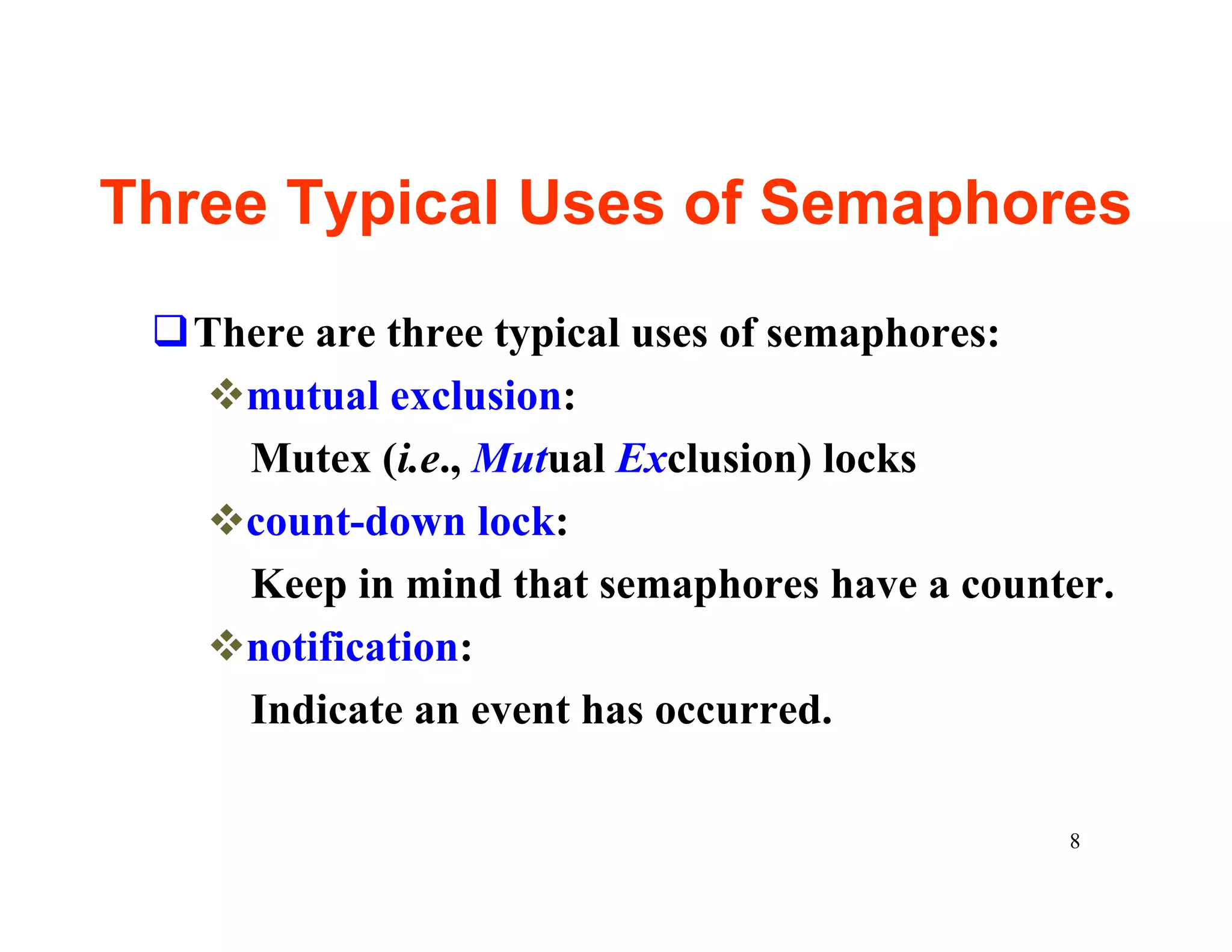 Semaphores | PDF