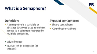 Semaphores SEMAPHORES Semaphores SEMAPHORES | PPT