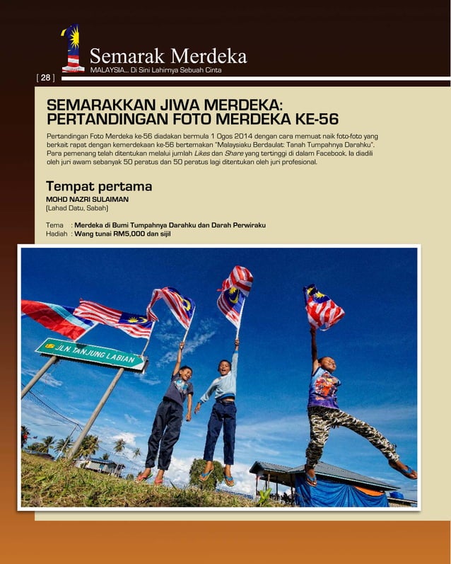 Semarak Merdeka | 57 tahun merdeka, Di sini Lahirnya Sebuah Cinta | PDF