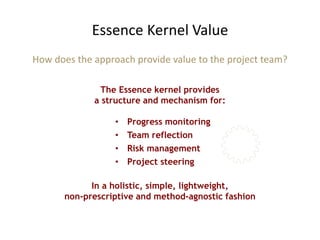 SEMAT Initiative - Essence Introduction | PPTX