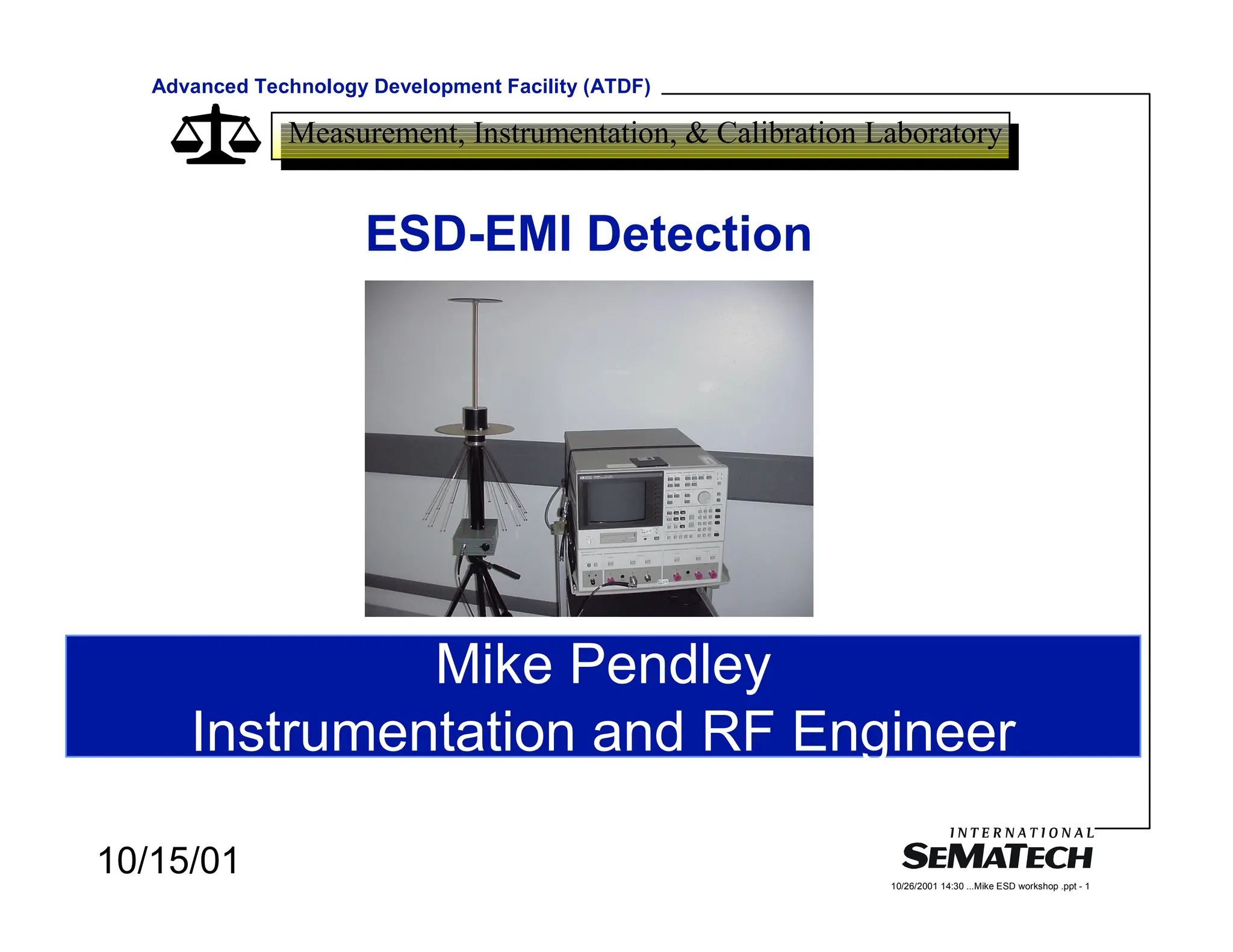 Sematech ESD EMI detection Presentation.pdf | Physics | Science