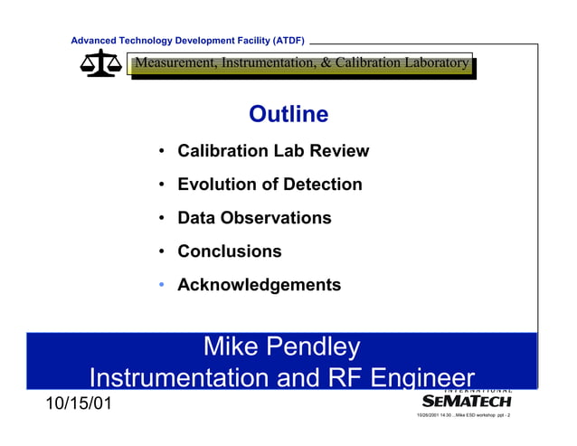Sematech ESD EMI detection Presentation.pdf | Physics | Science