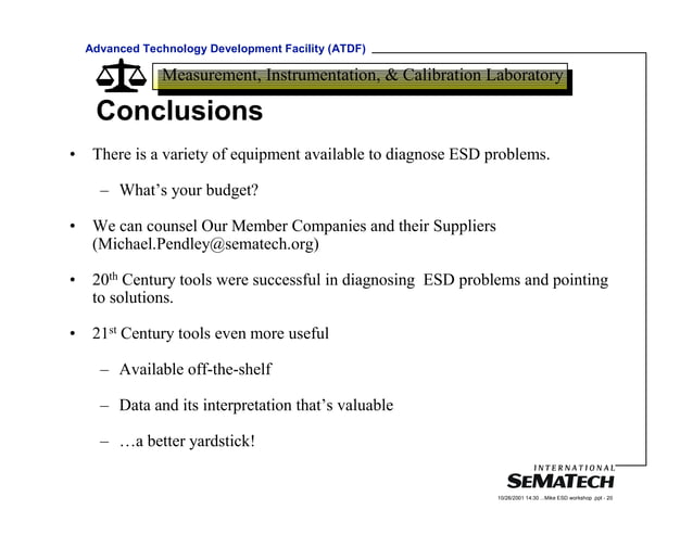 Sematech ESD EMI detection Presentation.pdf | Physics | Science