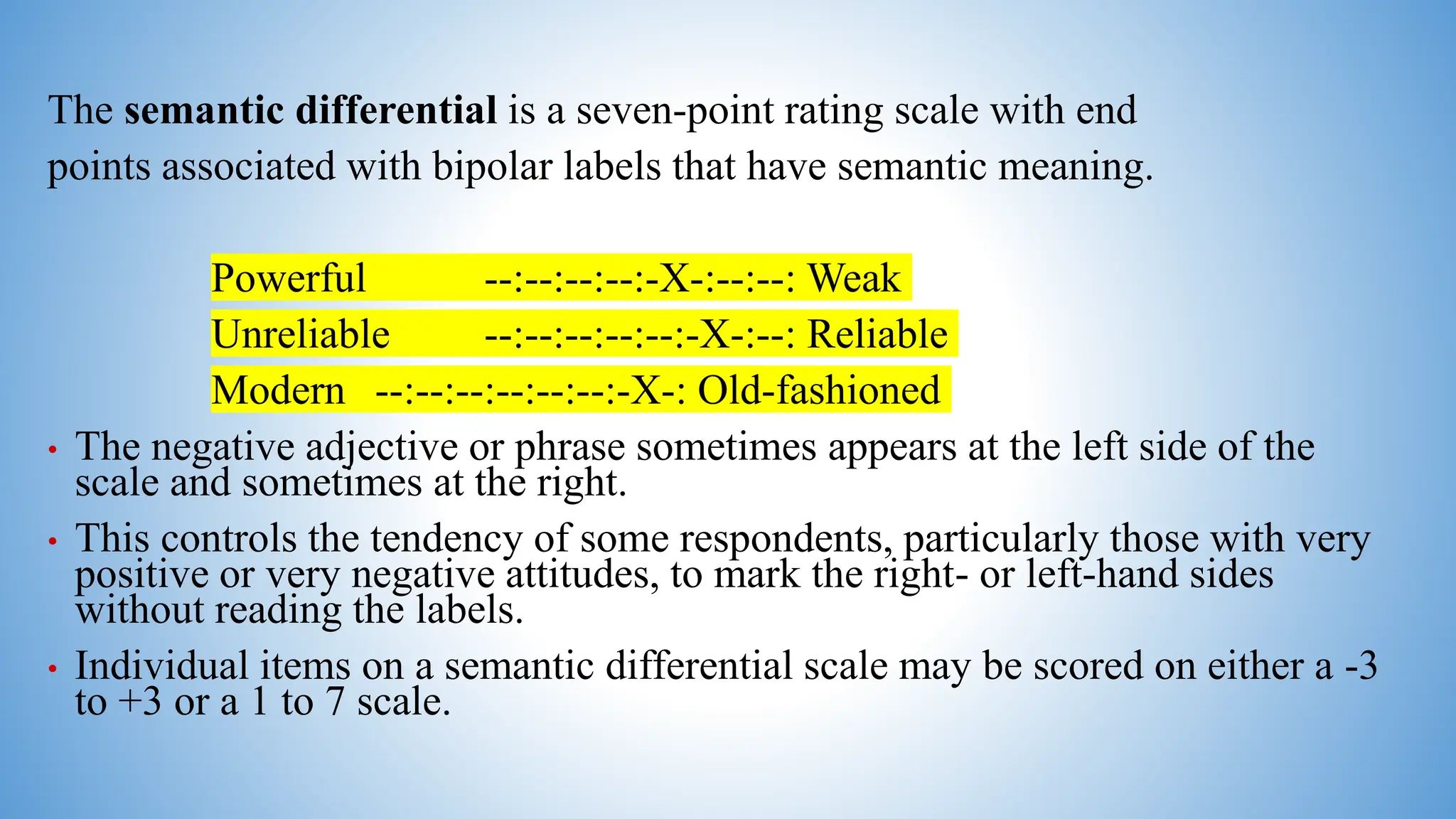 SEMATIC DIFFERENTIAL SCALE AND SUMMATED SCALE.pptx