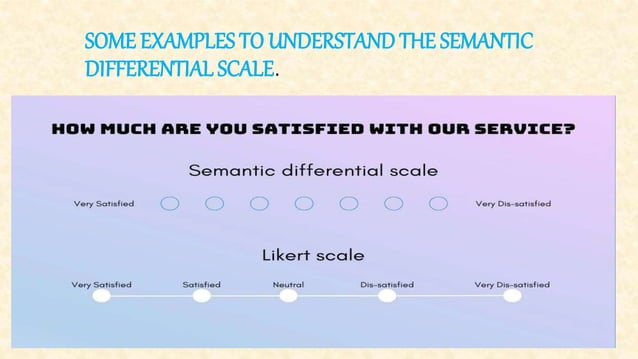SEMATIC DIFFERENTIAL SCALE AND SUMMATED SCALE.pptx | Education