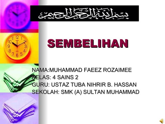 Sembelihan-Form 4 | PPT