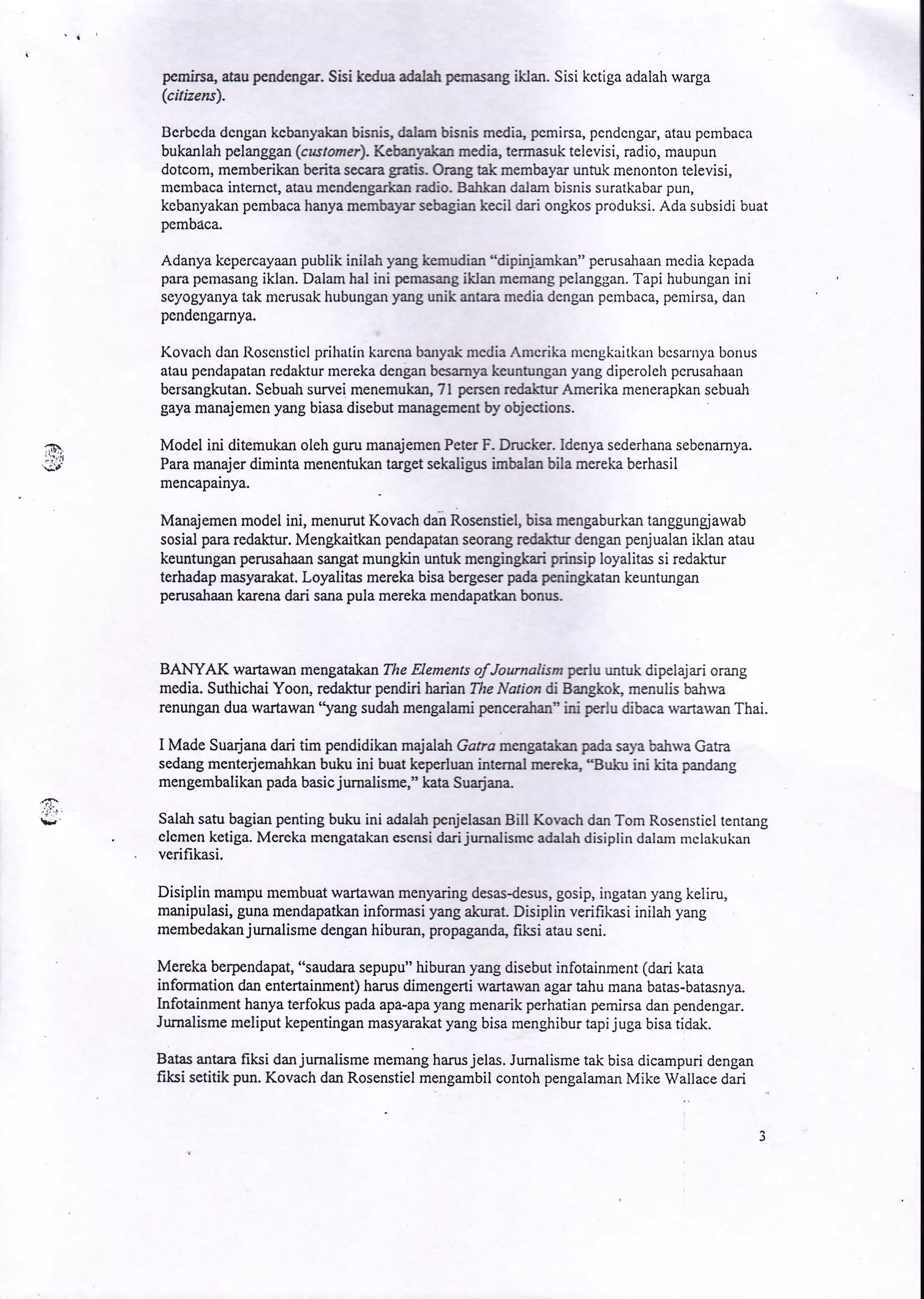 Sembilan elemen jurnalisme | PDF