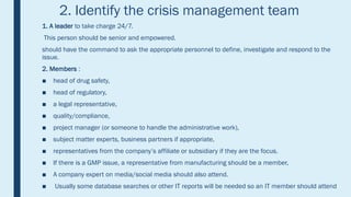 Communication in drug safety crisi and management | PPTX