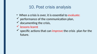 Communication in drug safety crisi and management | PPTX