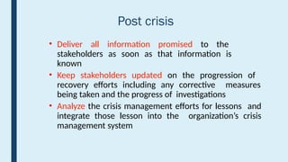 Communication in drug safety crisi and management | PPTX
