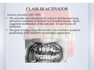 early treatment of class III malocclusion | PPT