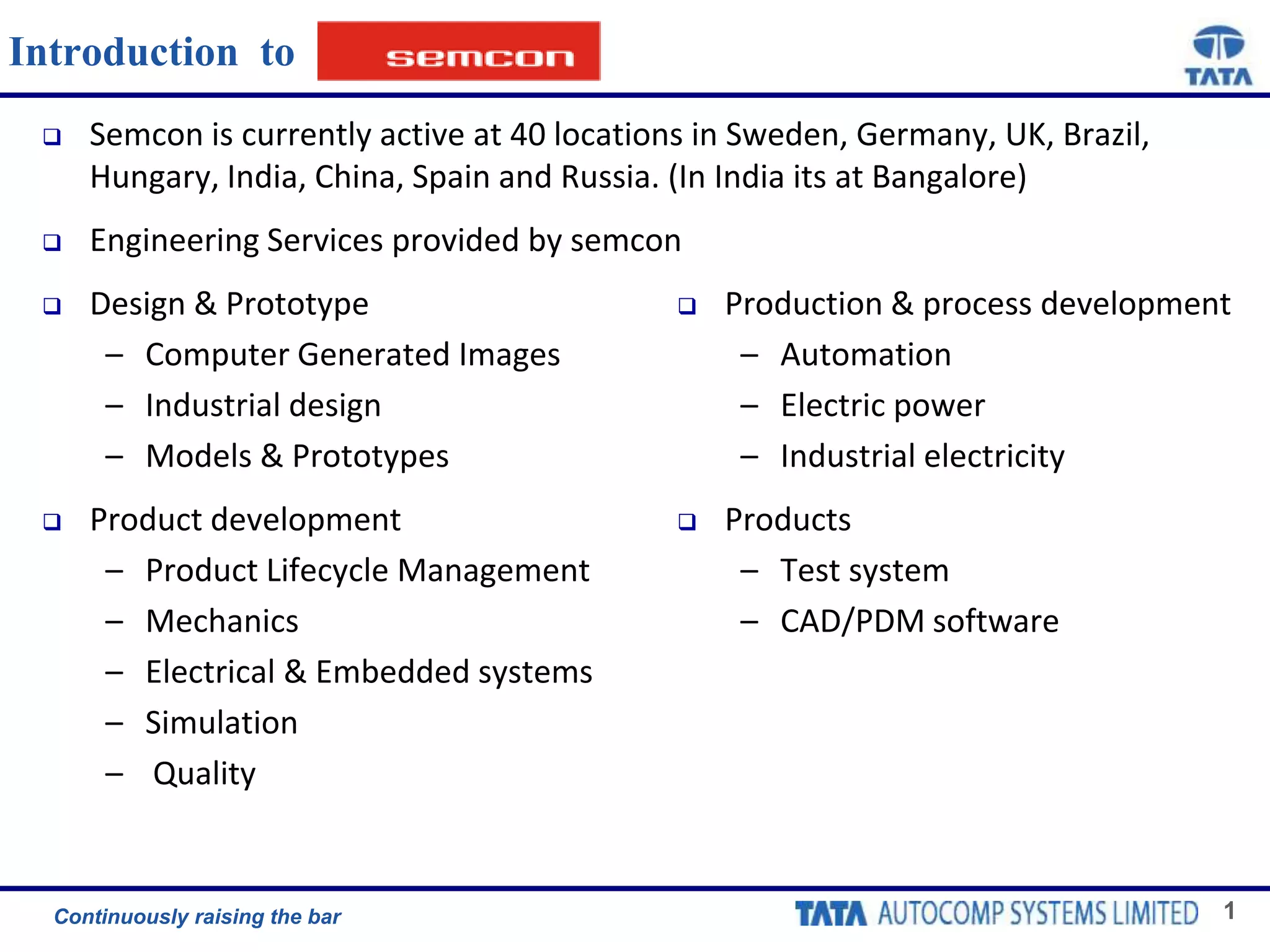 Semcon | PPTX | Off-Road Vehicles | Auto Body Styles