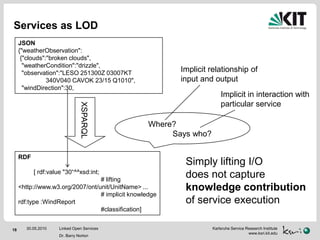 Linked Open Services @ SemData2010 | PPTX | Databases | Computer Software and Applications