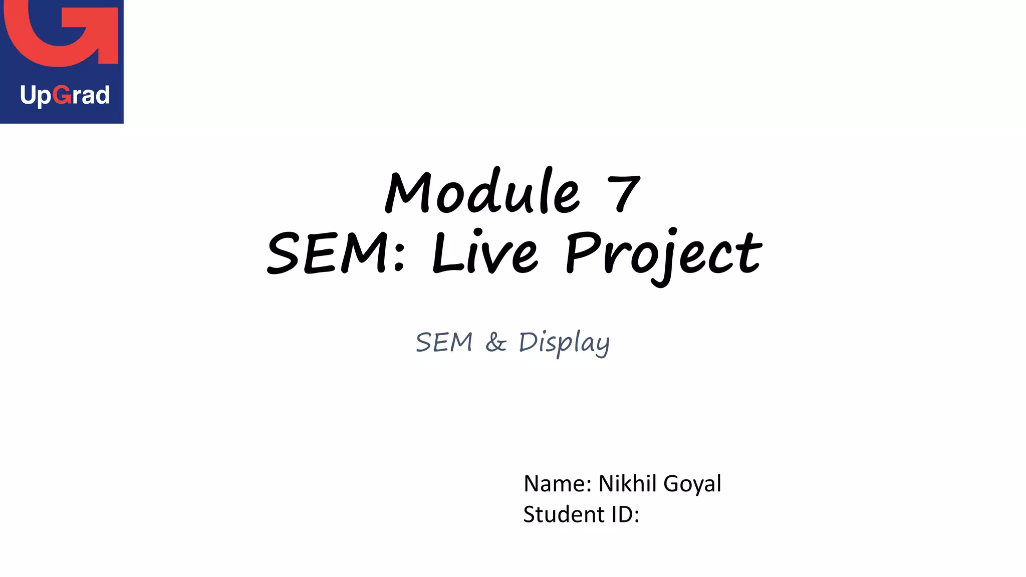 Sem display lp_nikhil goyal | PDF