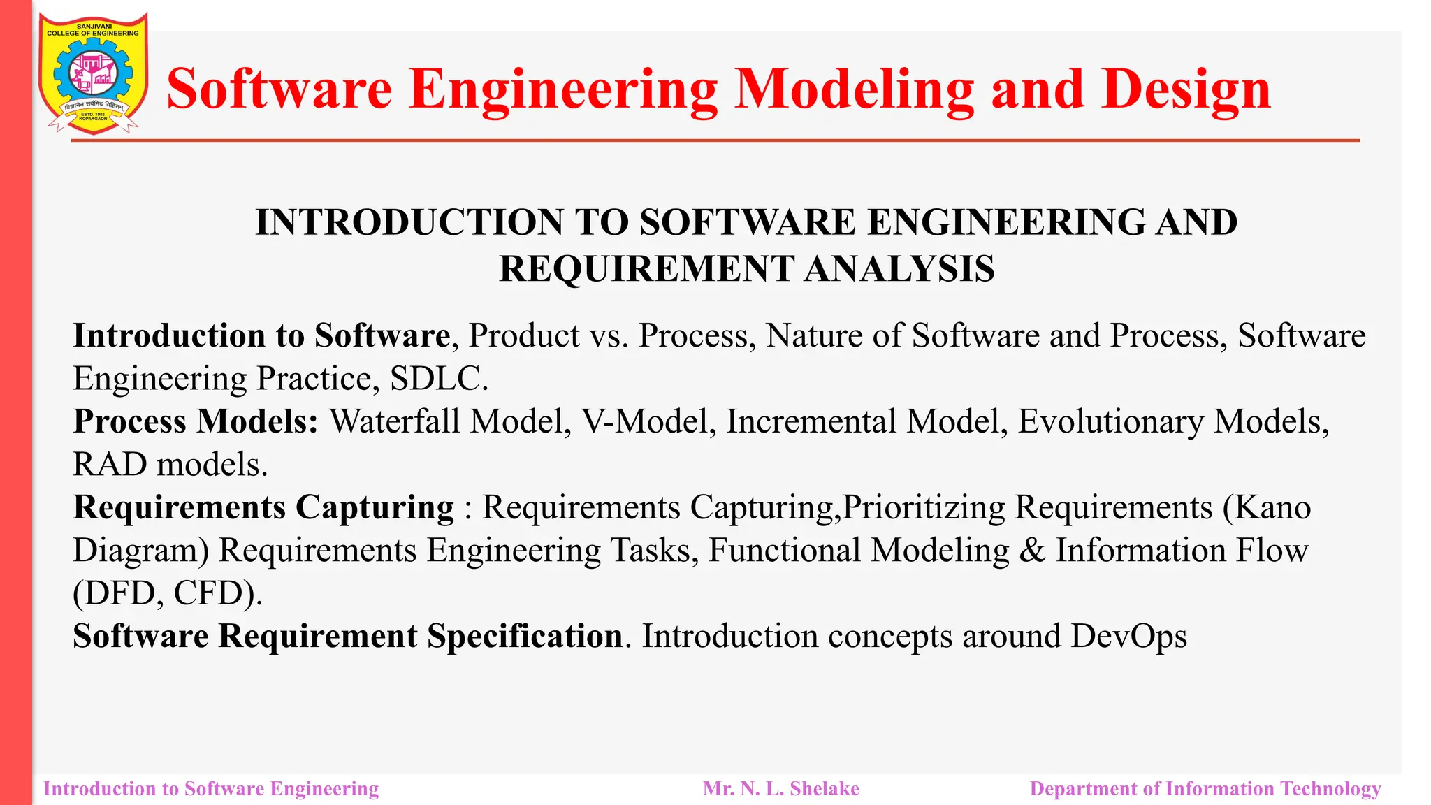 Software Engineering and Traditional Software development models | PPTX