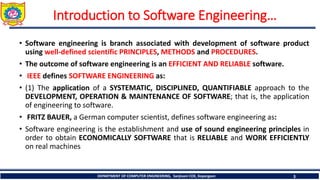 Introduction to Software , Product and Process | PDF
