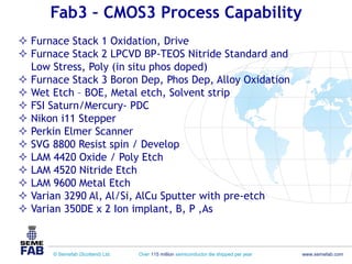Semefab Presentation | PPT