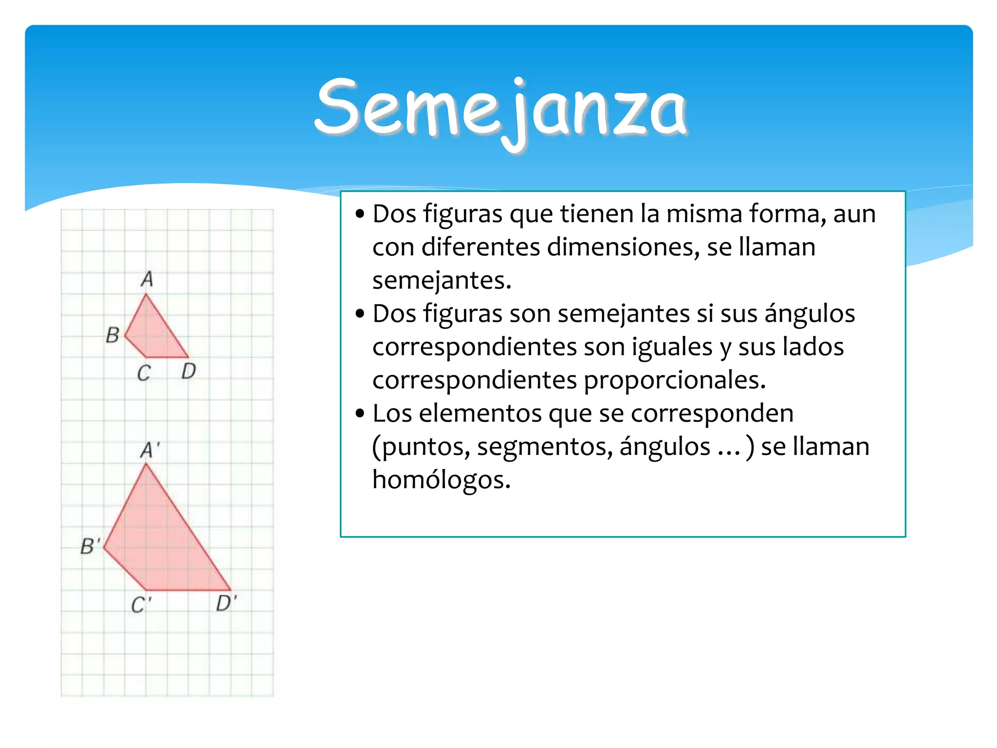 Semejanza de figuras planas | PPT