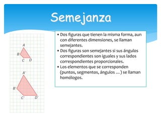 Semejanza de figuras planas | PPT