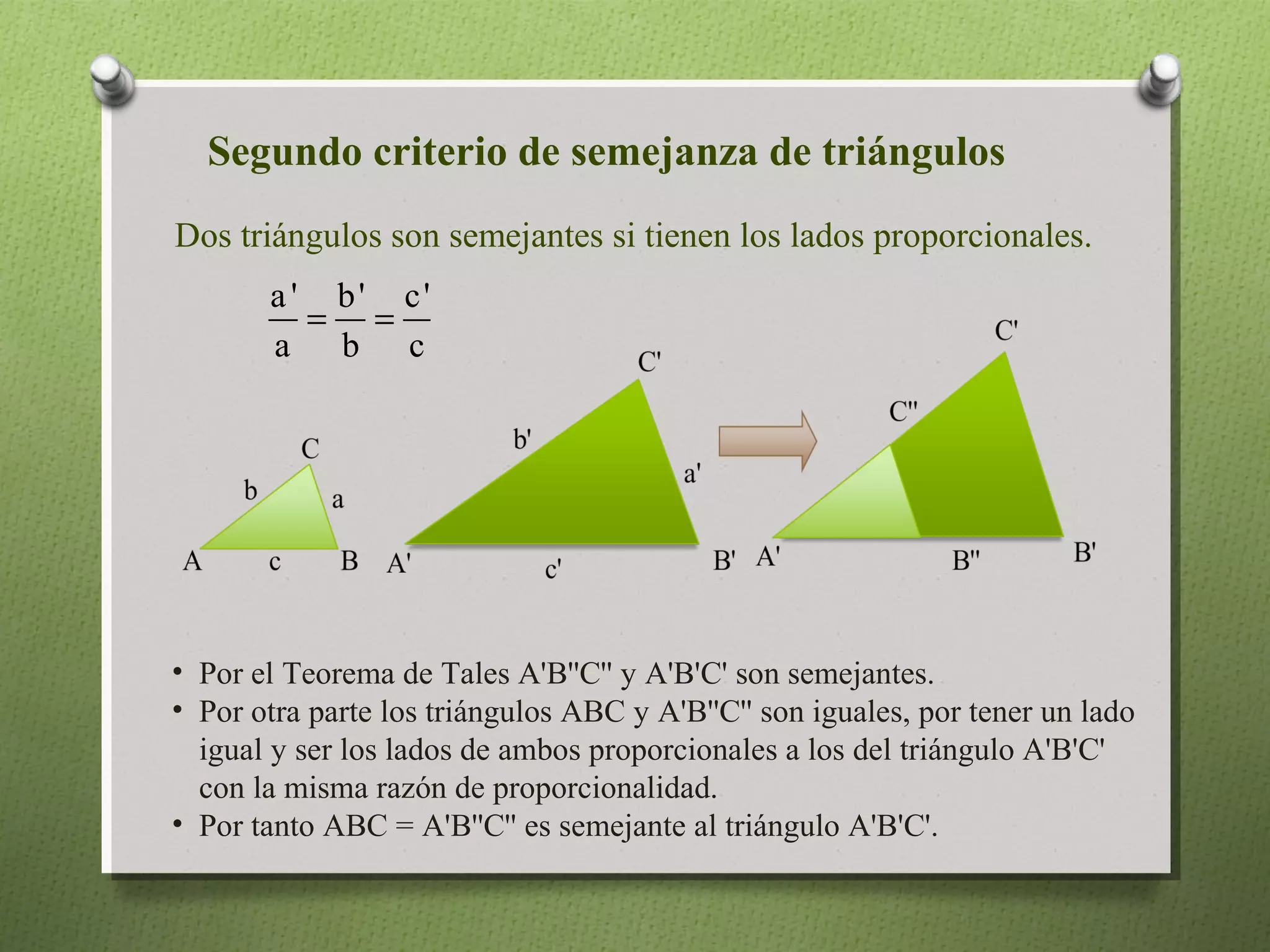 Semejanza de triangulos | PPT