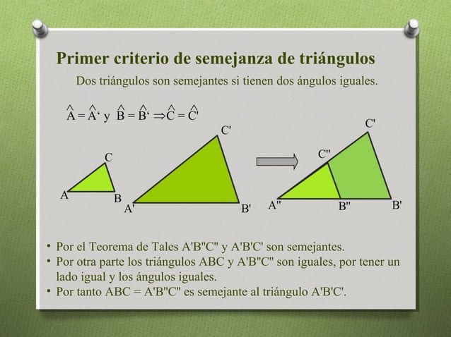 Semejanza de triangulos | PPT