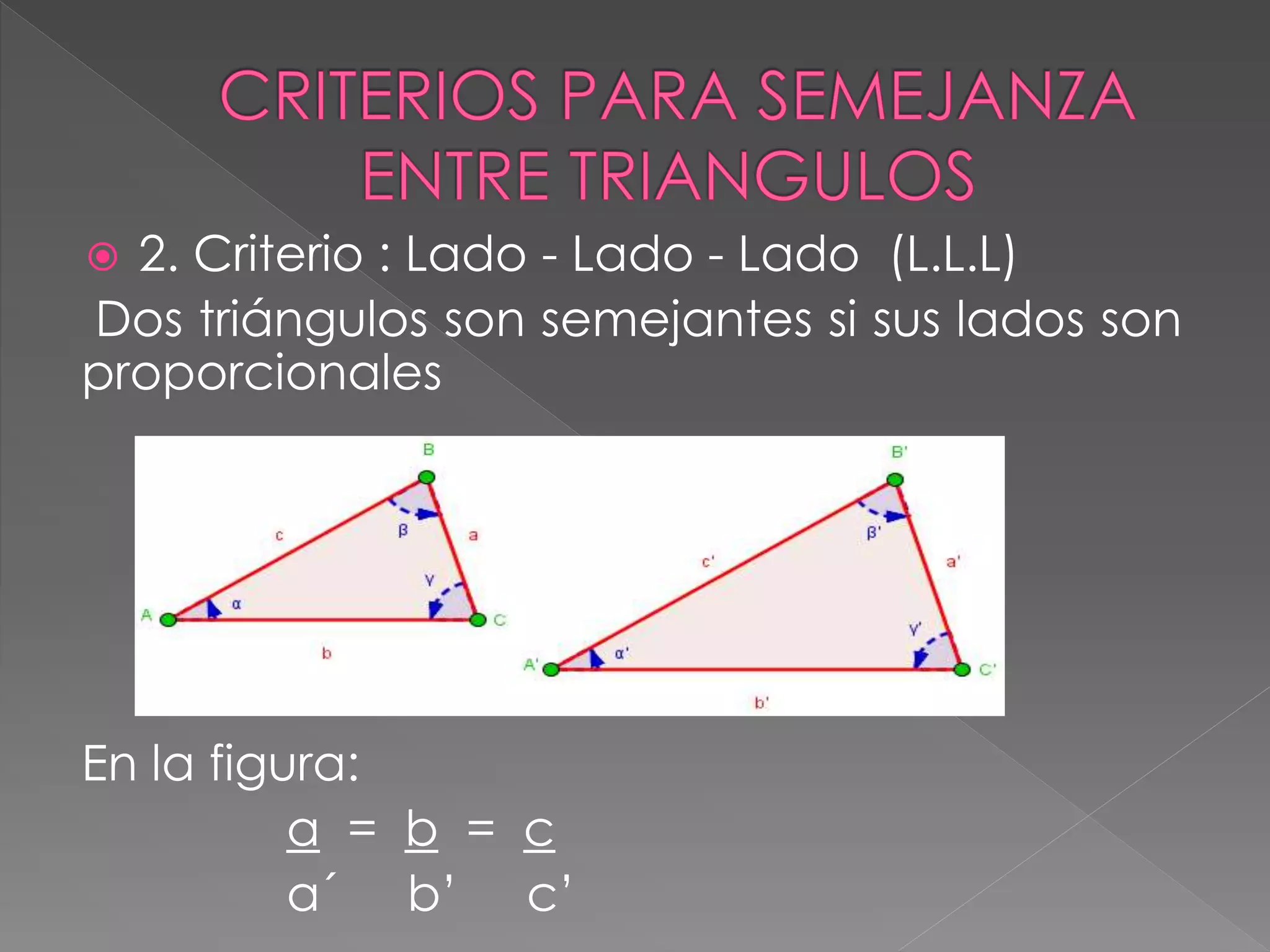 Semejanza de triangulos | PPTX