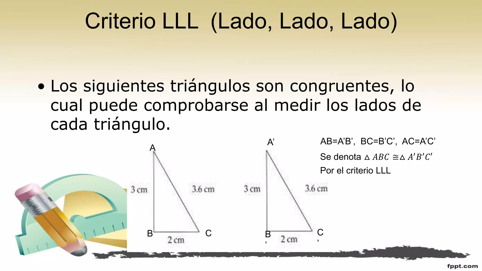 Semejanza y congruencia de triangulos | PPTX