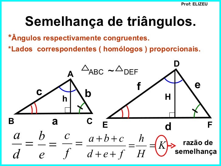 Semelhança de triângulos