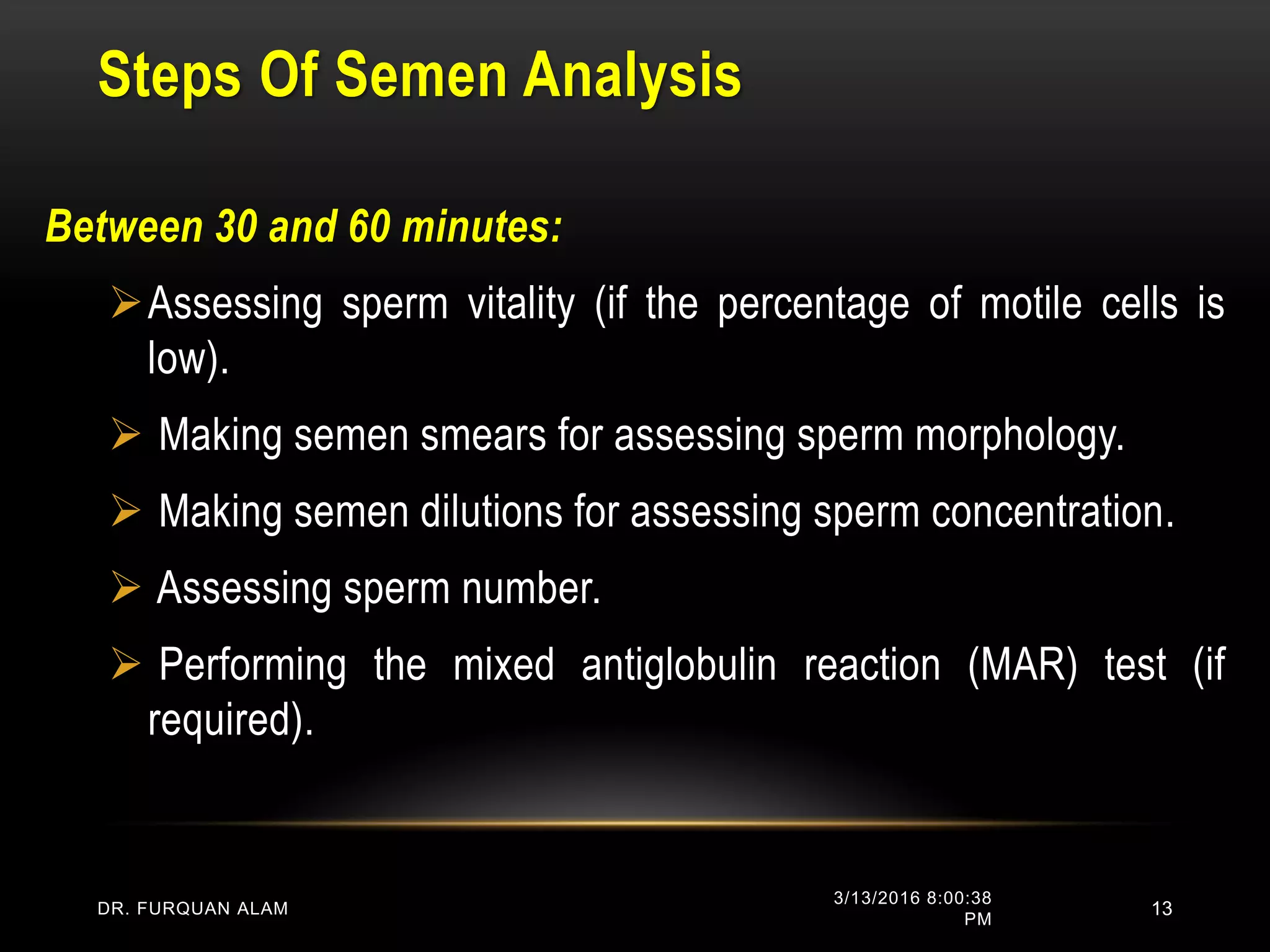 Semen Analysis | PDF