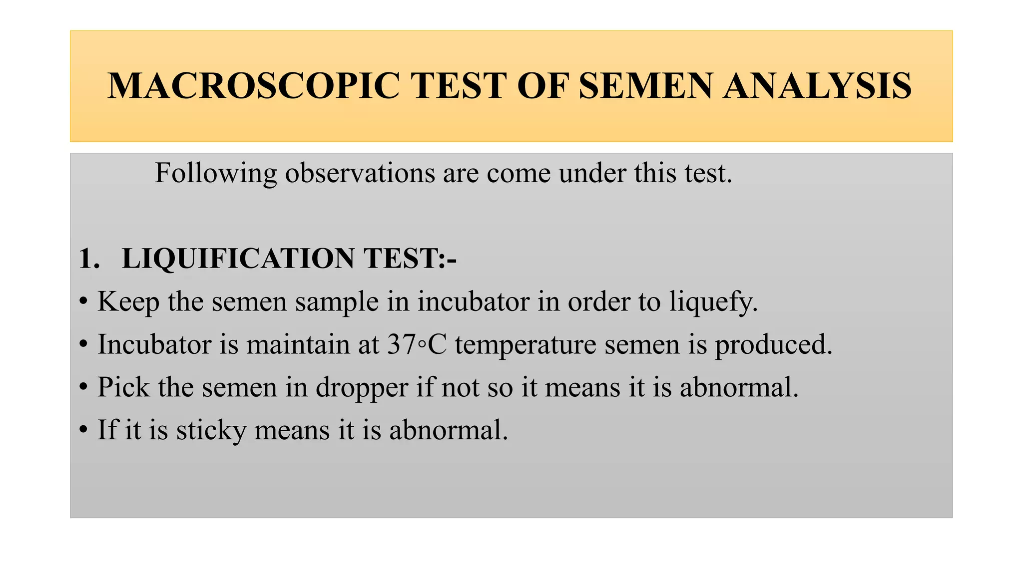 Semen analysis | PPTX | Infertility | Reproductive Health