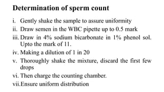 Semen analysis by Pandian M, Tutor Dept of Physiology DYPMCKOP, this ...