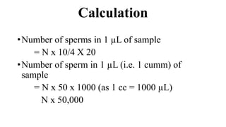 Semen analysis by Pandian M, Tutor Dept of Physiology DYPMCKOP, this ...