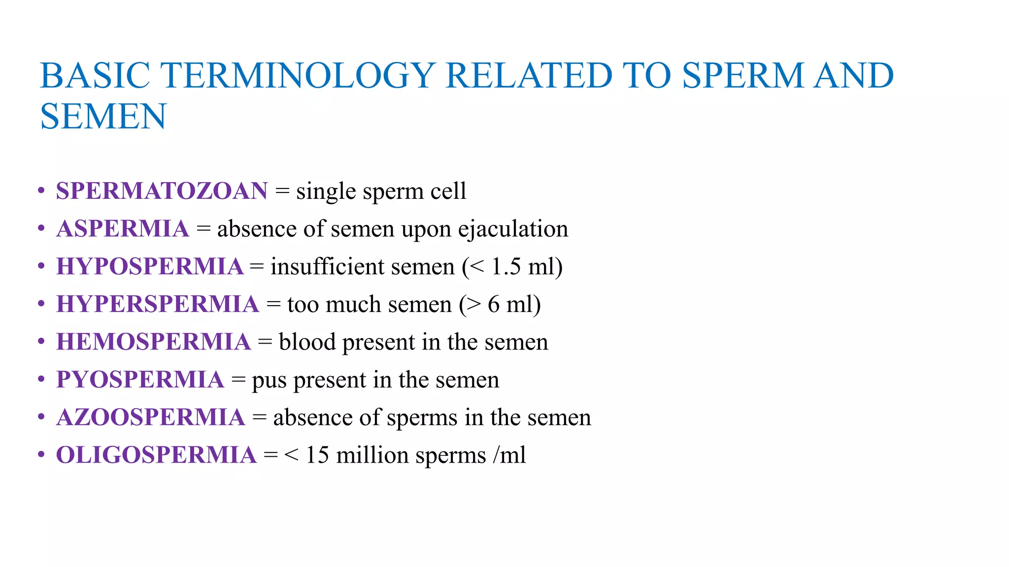 Semen analysis Latest WHO (2010) | PPTX