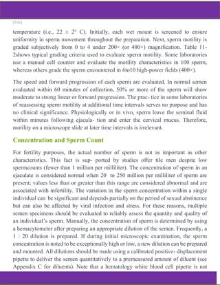 Semen analysis | PDF