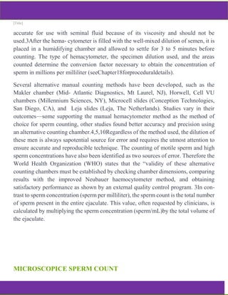 Semen analysis | PDF