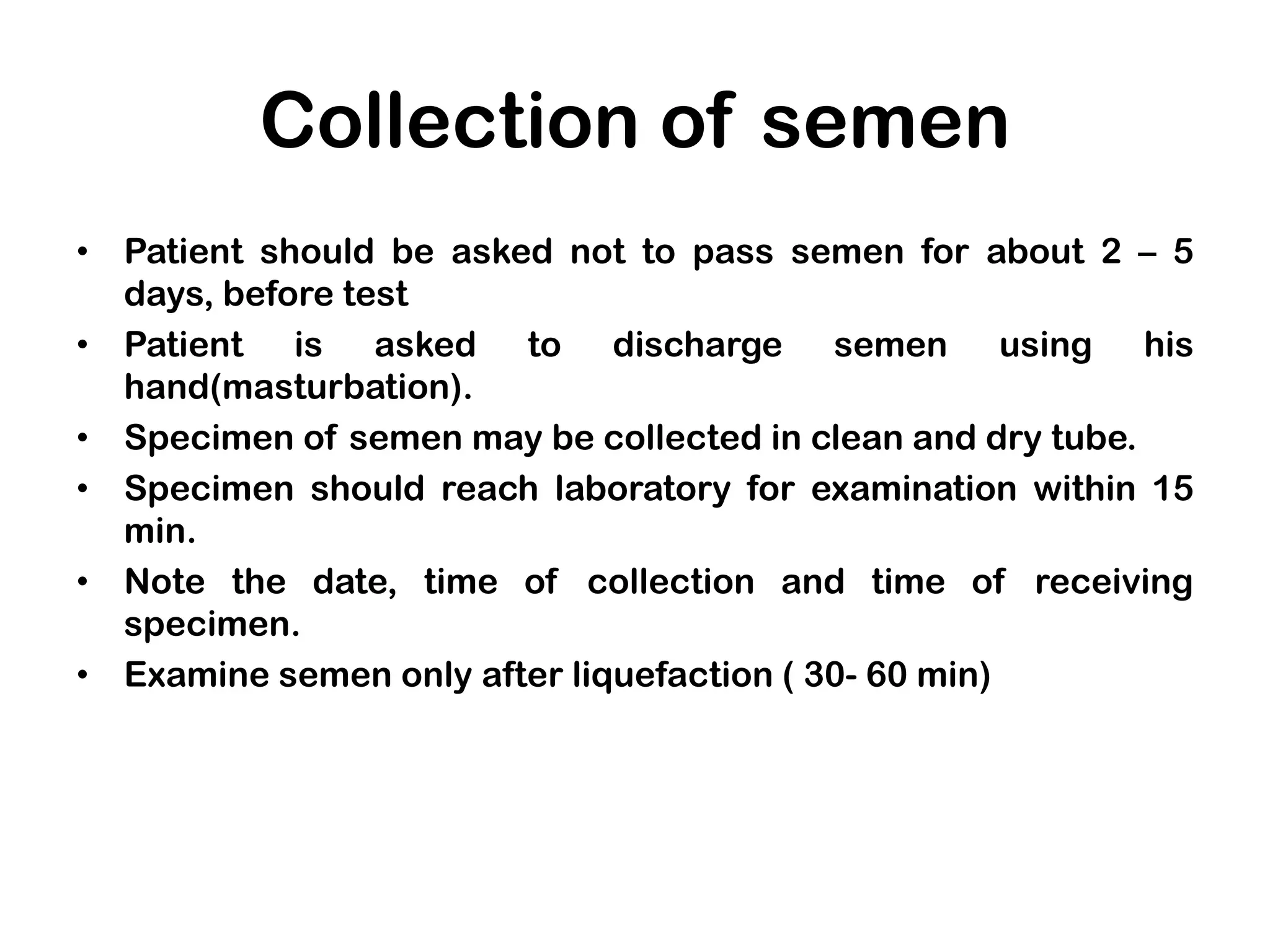 Semen analysis | PPT