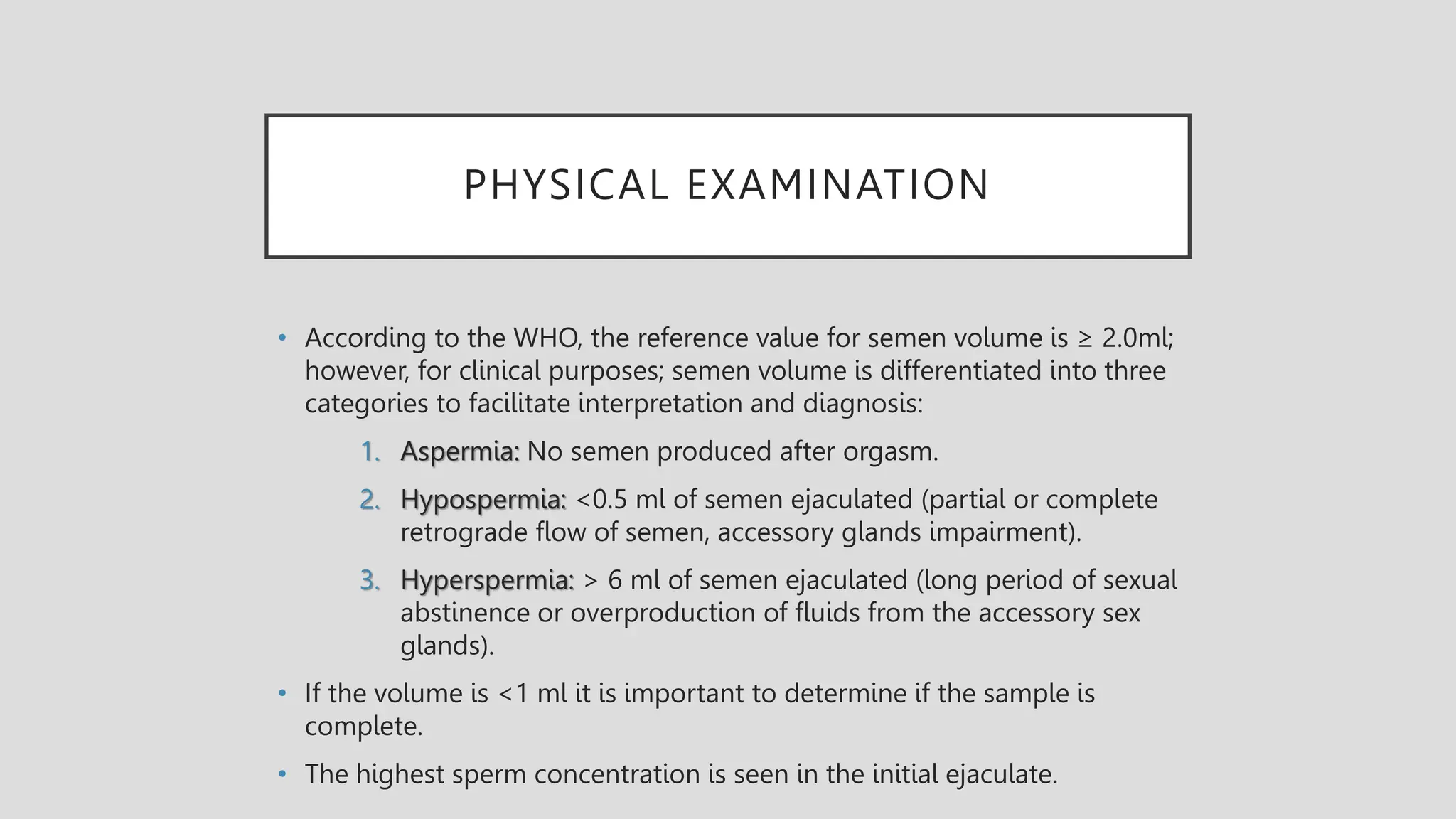 SEMEN ANALYSIS, physical chemical and microscopy | PPTX