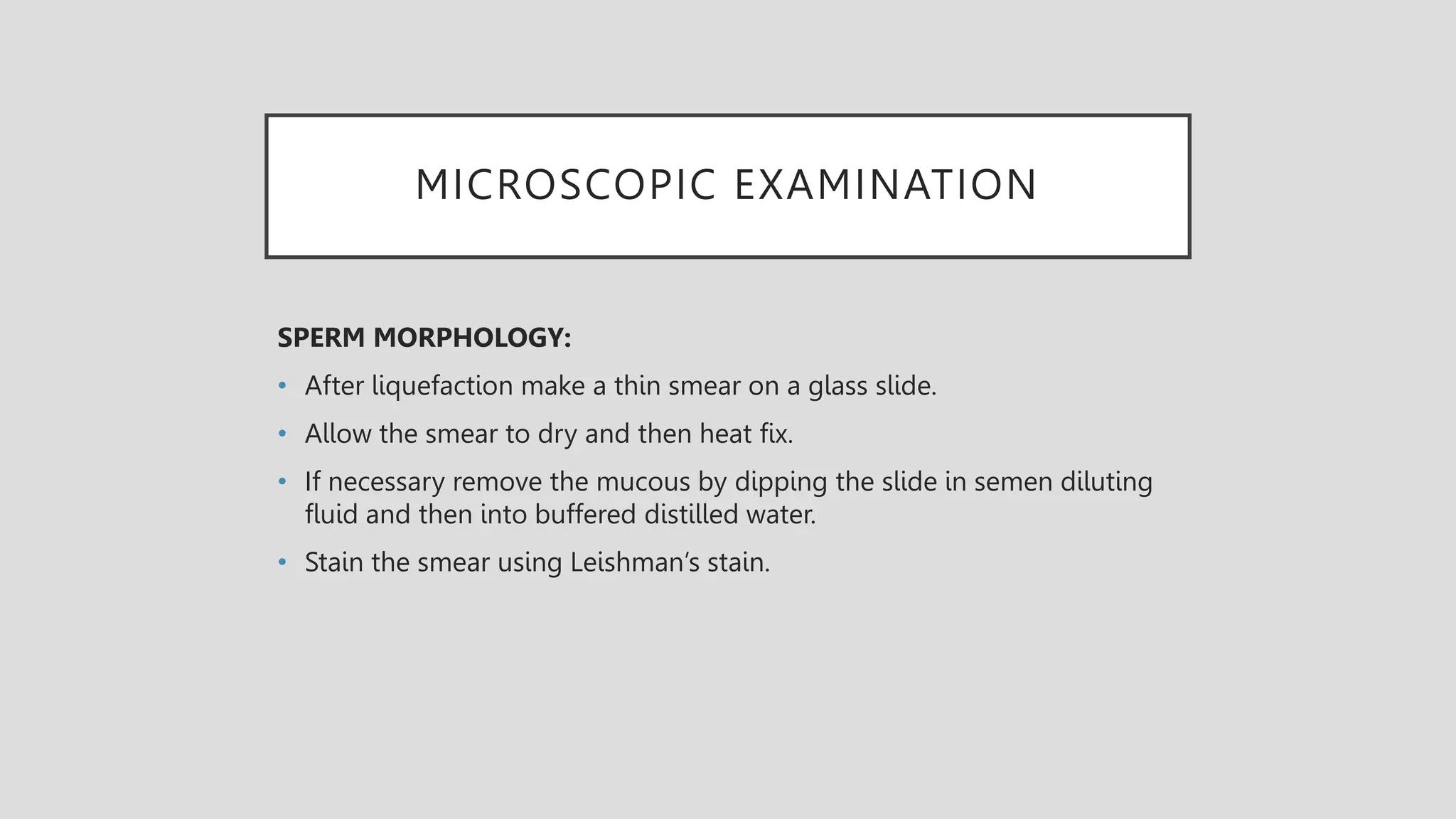 SEMEN ANALYSIS, physical chemical and microscopy | PPTX