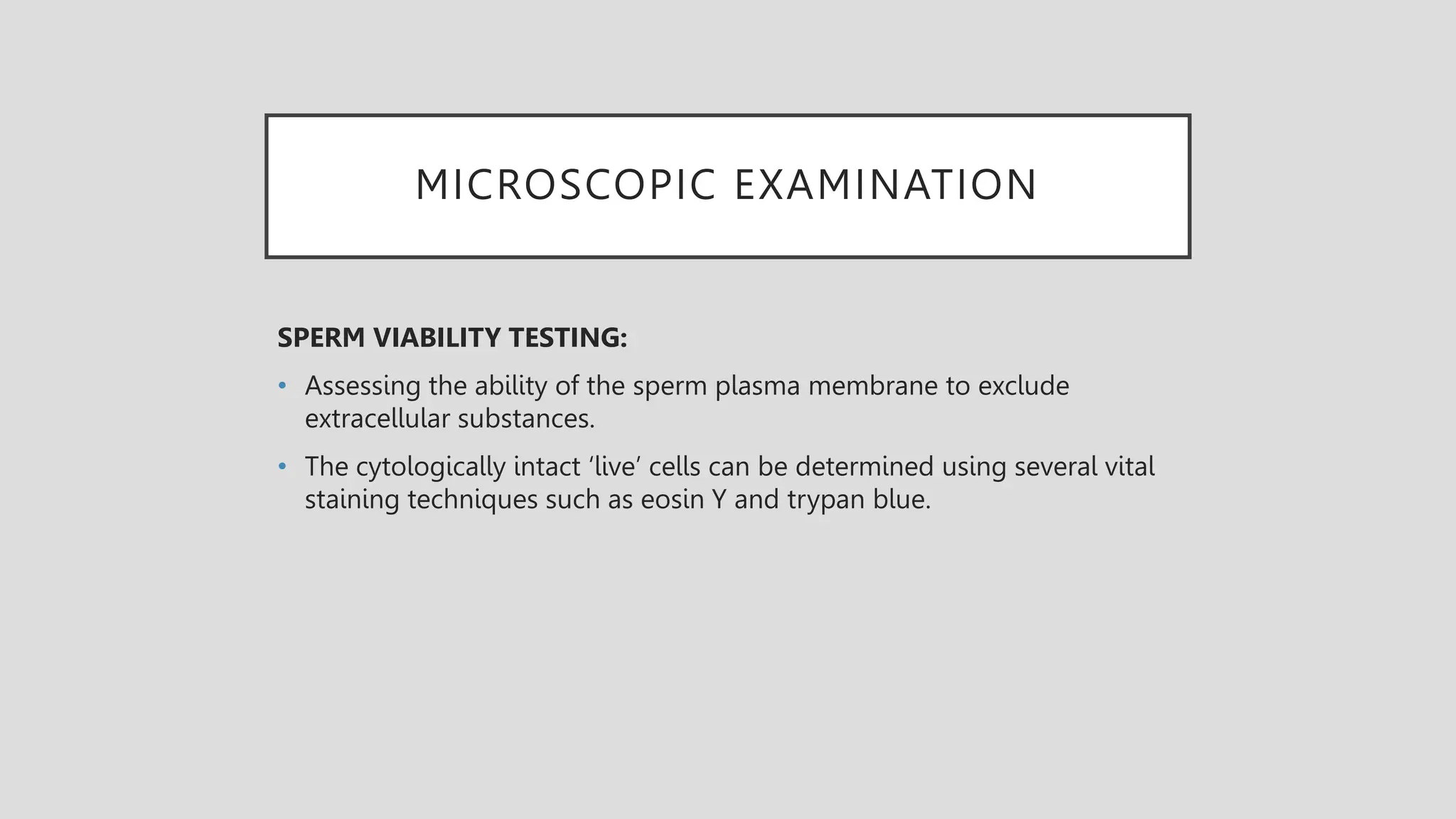 SEMEN ANALYSIS, physical chemical and microscopy | PPTX