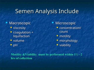 Semen Analysis. laboratory body fluid .ppt