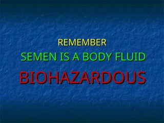 Semen Analysis. laboratory body fluid .ppt
