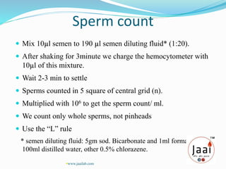 Semen analysis dr kamlesh | PPT