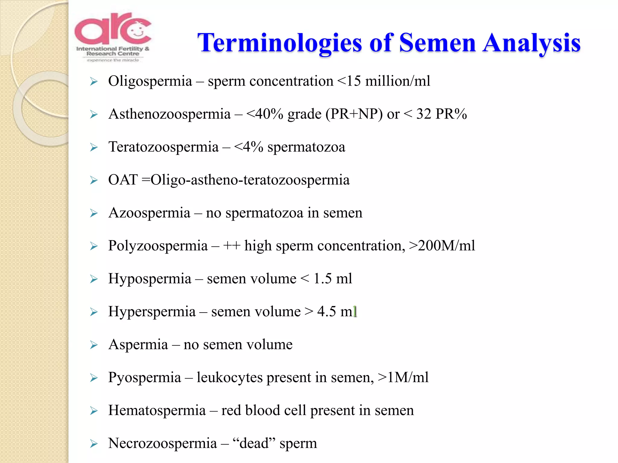 Semen analysis by Dr.Renukadevi | PPTX