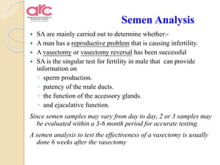 Semen analysis by Dr.Renukadevi | PPTX