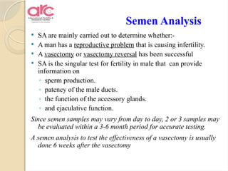 semenanalysis BY ARC FERTILITY CENTREpptx | PPTX