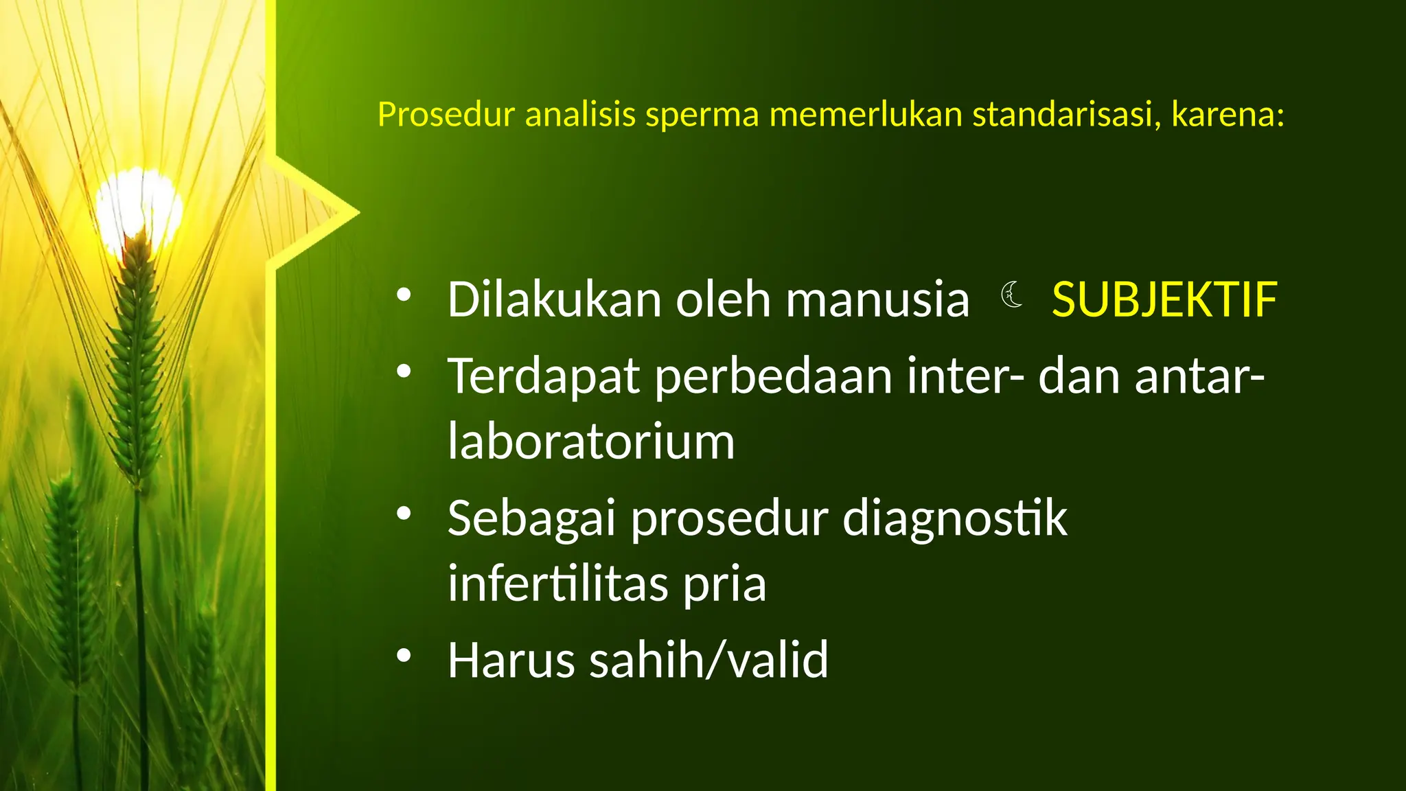 Prosedur Analisis Sperma Berdasarkan WHO | PPTX