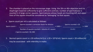 Semen analysis or seminal fluid analysis | PPTX