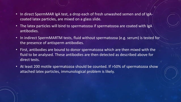 Semen analysis or seminal fluid analysis | PPTX | Infertility ...