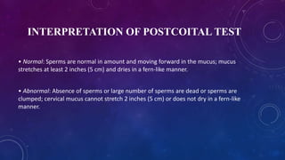 Semen analysis or seminal fluid analysis | PPTX