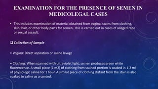 Semen analysis or seminal fluid analysis | PPTX